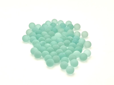 100 Murmeln Klar, leichtes blau gef 9mm aus Glas, Glasmurmel, Glaskugel ...