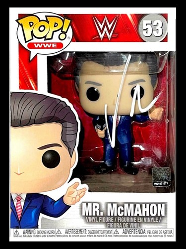 WWE VINCE MCMAHON HAND SIGNED AUTOGRAPHED FUNKO POP #53 WITH JSA COA ...