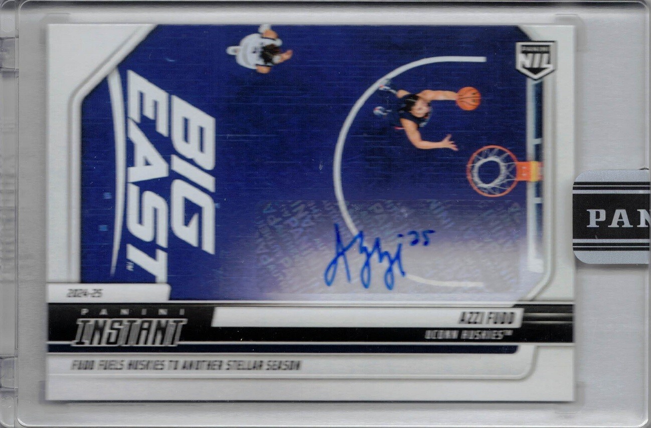 2024-25 Panini Instant NIL 71 Azzi Fudd Autograph Basketball Card UConn ...