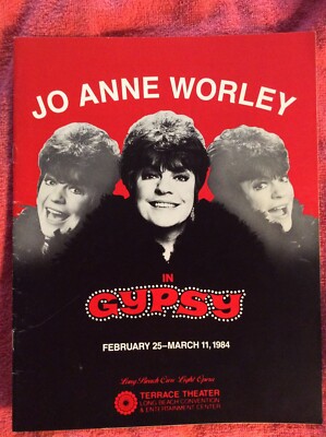 GYPSY PROGRAM 1984 JO ANNE WORLEY MARCIA WALLACE ETHEL MERMAN ...