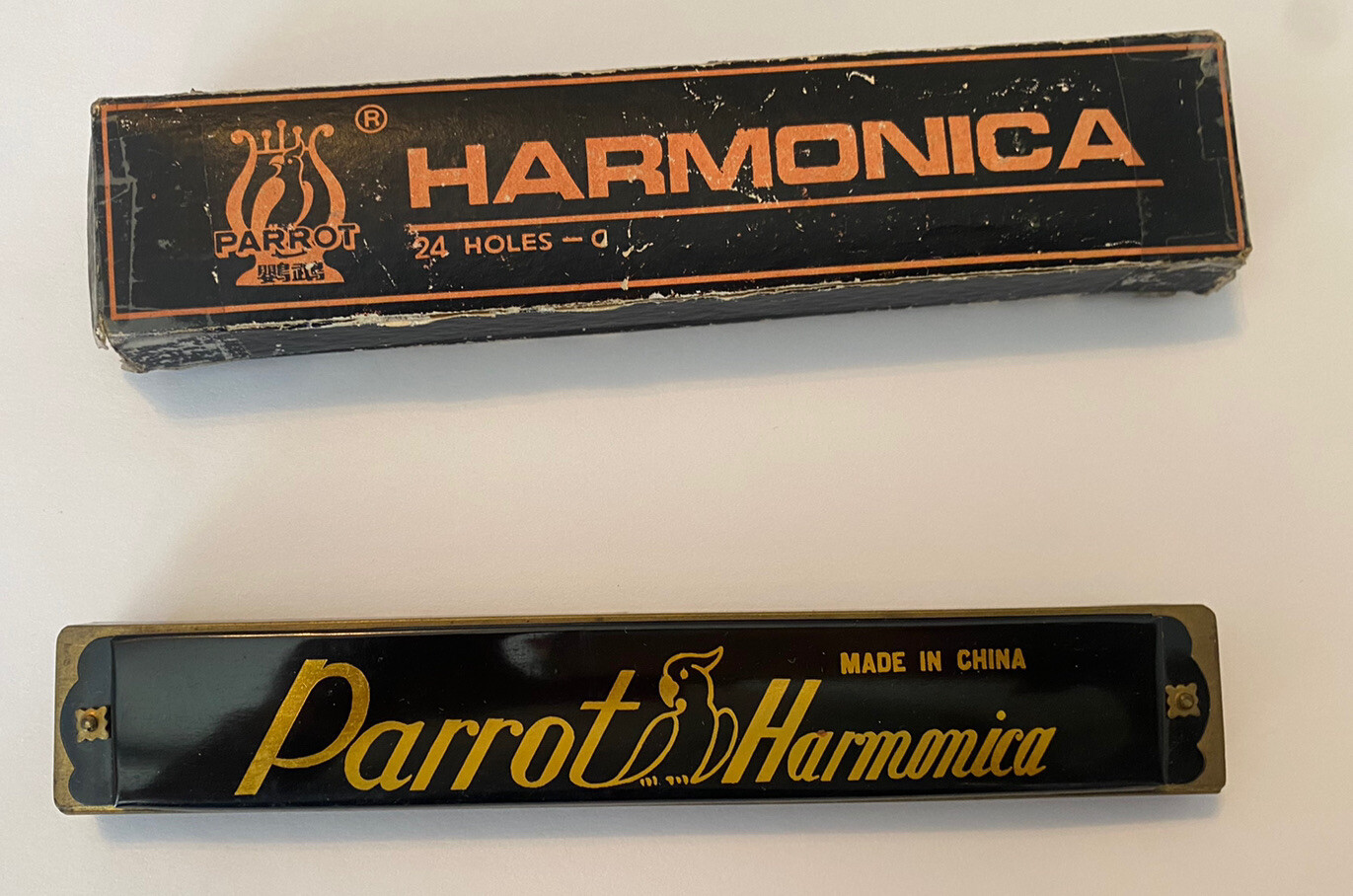 PARROT HARMONICA Black IN BOX | eBay