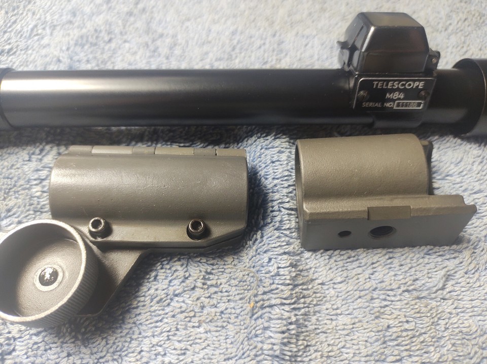 M84 SCOPE + M84 MOUNT + M1D BASE for Garand, 1903A4, M1 Carbine US ...