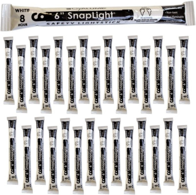 Cyalume - 30PKWHT SnapLight White Light Sticks ? 6 Inch Industrial ...