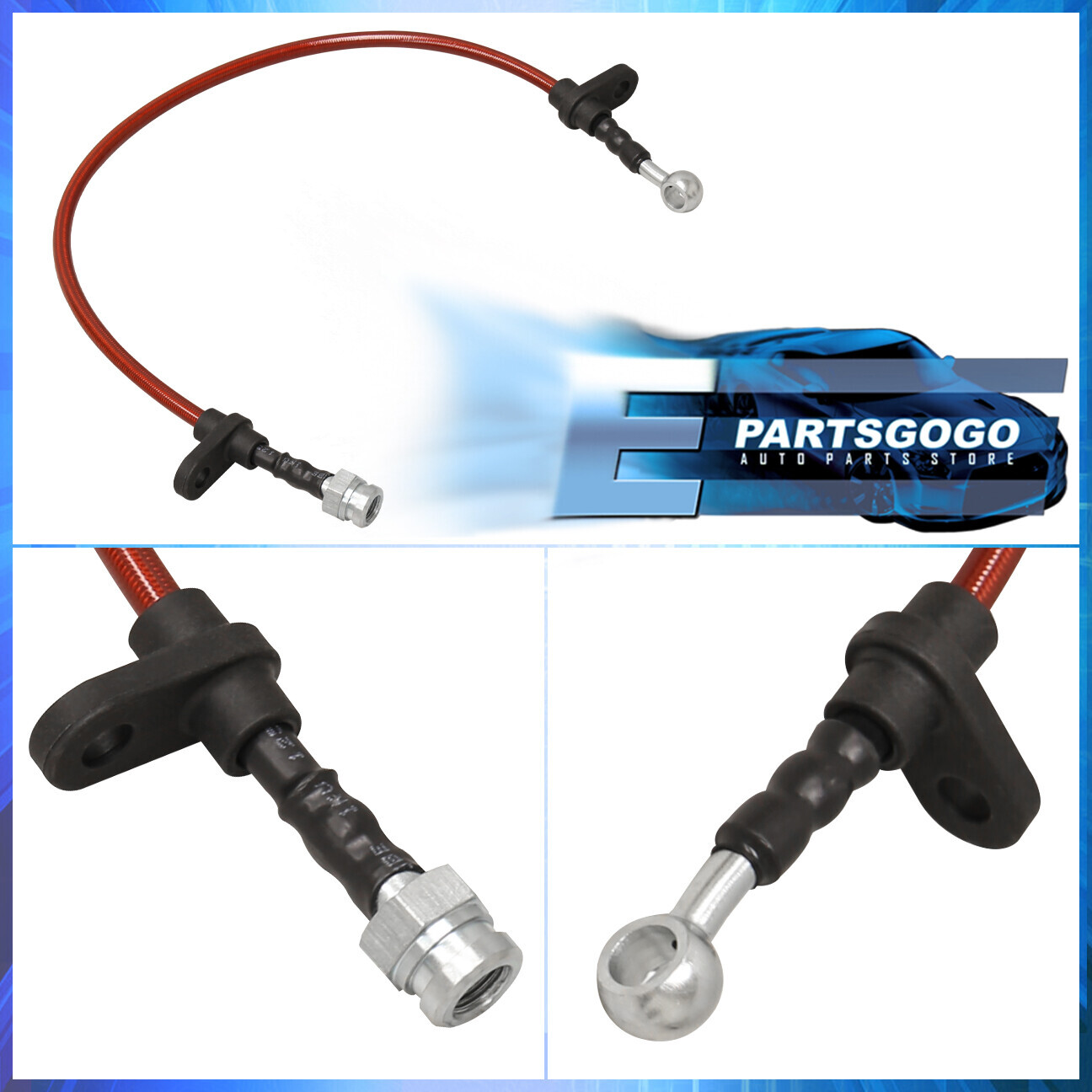 For 90-93 Integra DA9 JDM Front Rear S/S Braided Hose Oil Brake Lines ...