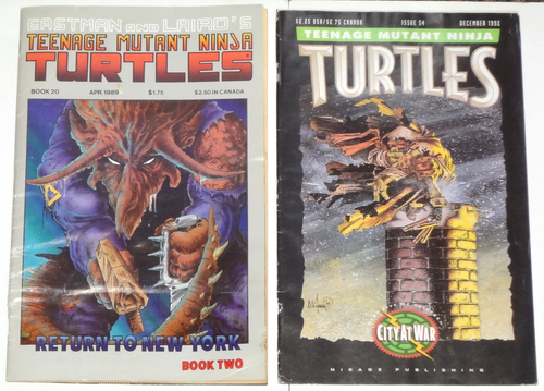 MIRAGE STUDIOS VOL 1 TEENAGE MUTANT NINJA TURTLES #20 & #54 READER ...