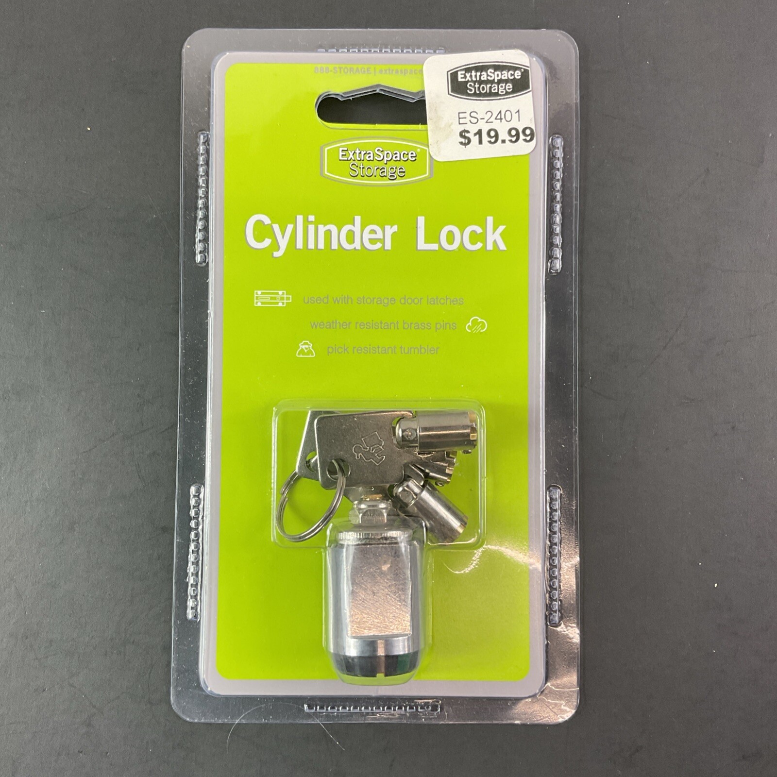 Extra Space Storage Cylinder Lock with 3 Keys ES-2401 BRAND NEW | eBay