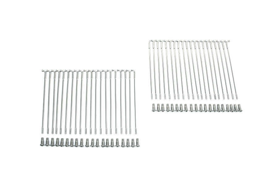 Polished Stainless Steel 16 inch Spoke Set fits Harley Davidson | eBay