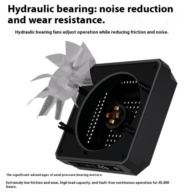 Quiet Cooling Fan with Small Temperature Control Strong ABS for Game ...