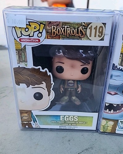 Funko Pop! Laika Boxtrolls Set Eggs Fish Shoe 119 120 New W/ Protectors ...