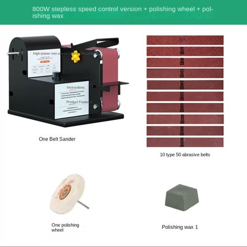 Small Mini Electric Belt Machine Home DIY Metal Polishing Machine ...