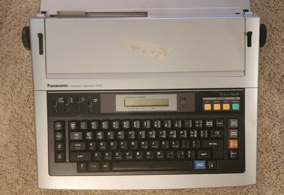 Panasonic Electronic Typewriter KX-R435 With Box | eBay