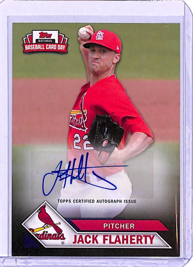 2021 Topps National Baseball Card Day Autographs #AC-JF Jack Flaherty ...