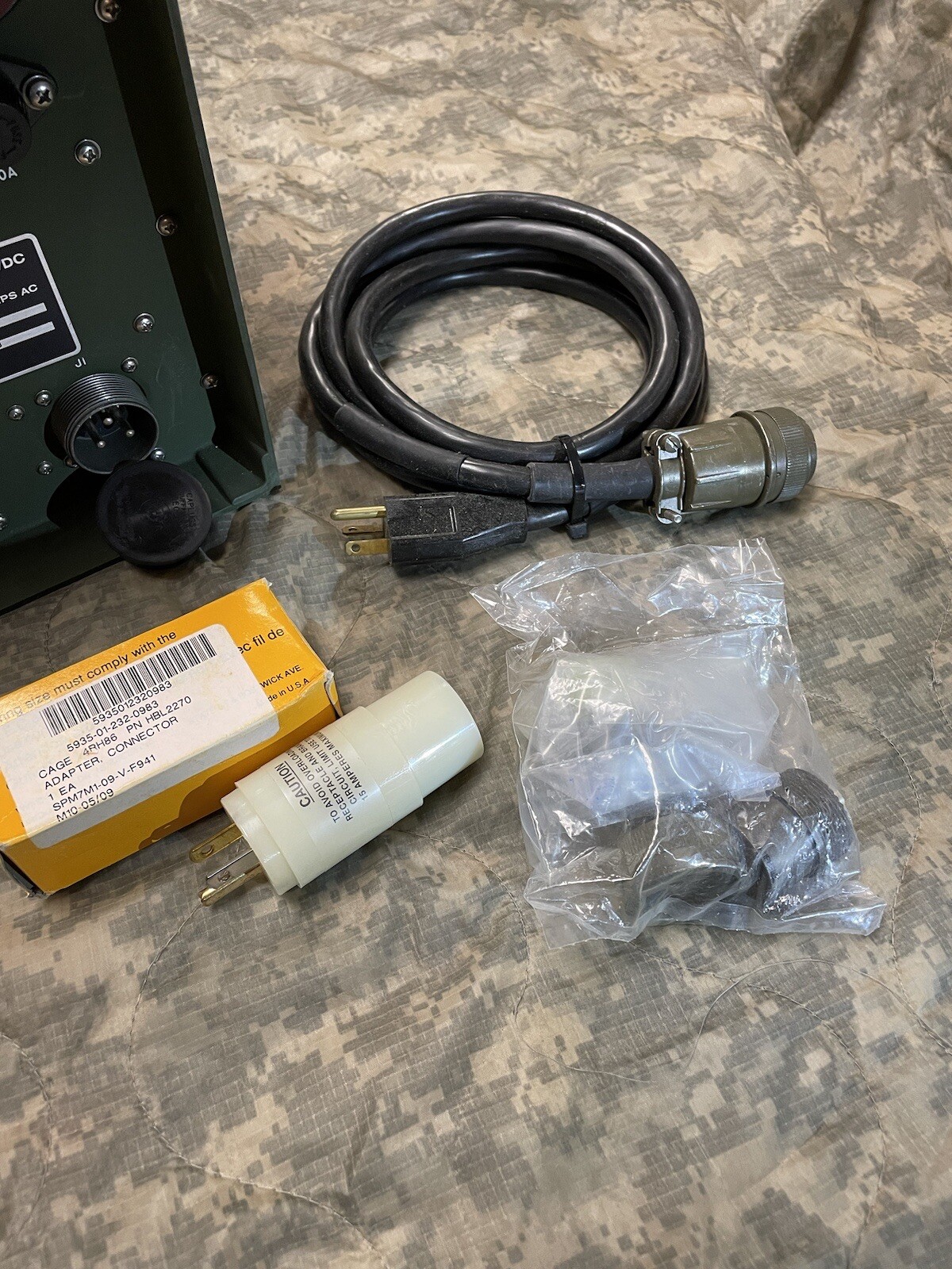 USMC POWER SUPPLY PP-8474/G MILITARY RADIO 24 18-30 VOLT DC 60A ...