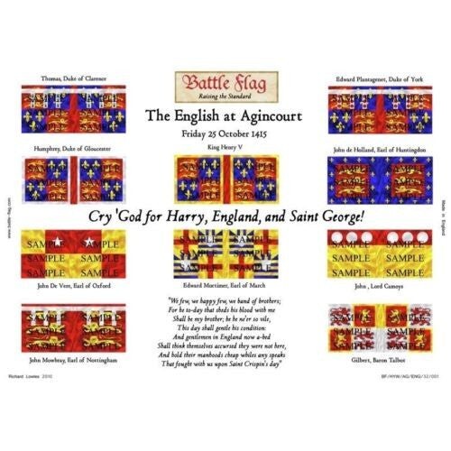 The English at Agincourt (Hundred Years War) - BF/HYW/AG/ENG/32/001 ...