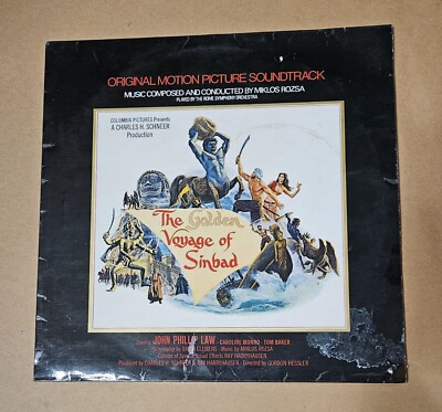 LP Soundtrack GOLDEN VOYAGE OF SINBAD score Miklos Rosa OST VG Stereo ...
