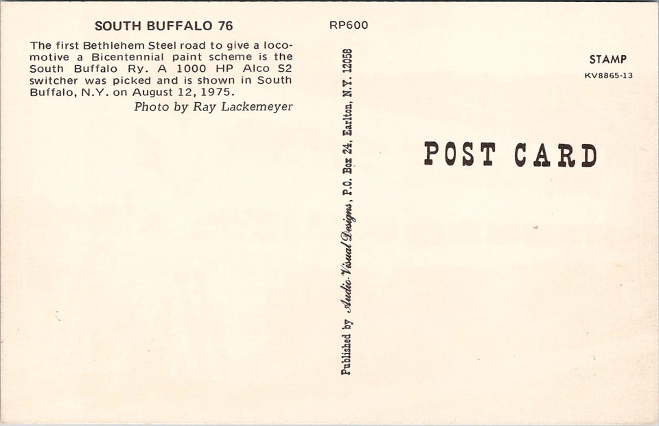 South Buffalo 76 Bicentennial Alco 52 Switcher Buffalo, NY. Postcard | eBay
