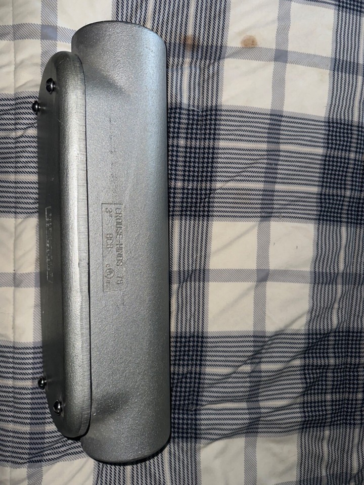 CROUSE-HINDS BC8 3" Conduit Body W/ CONDUIT COVER BG88 | eBay