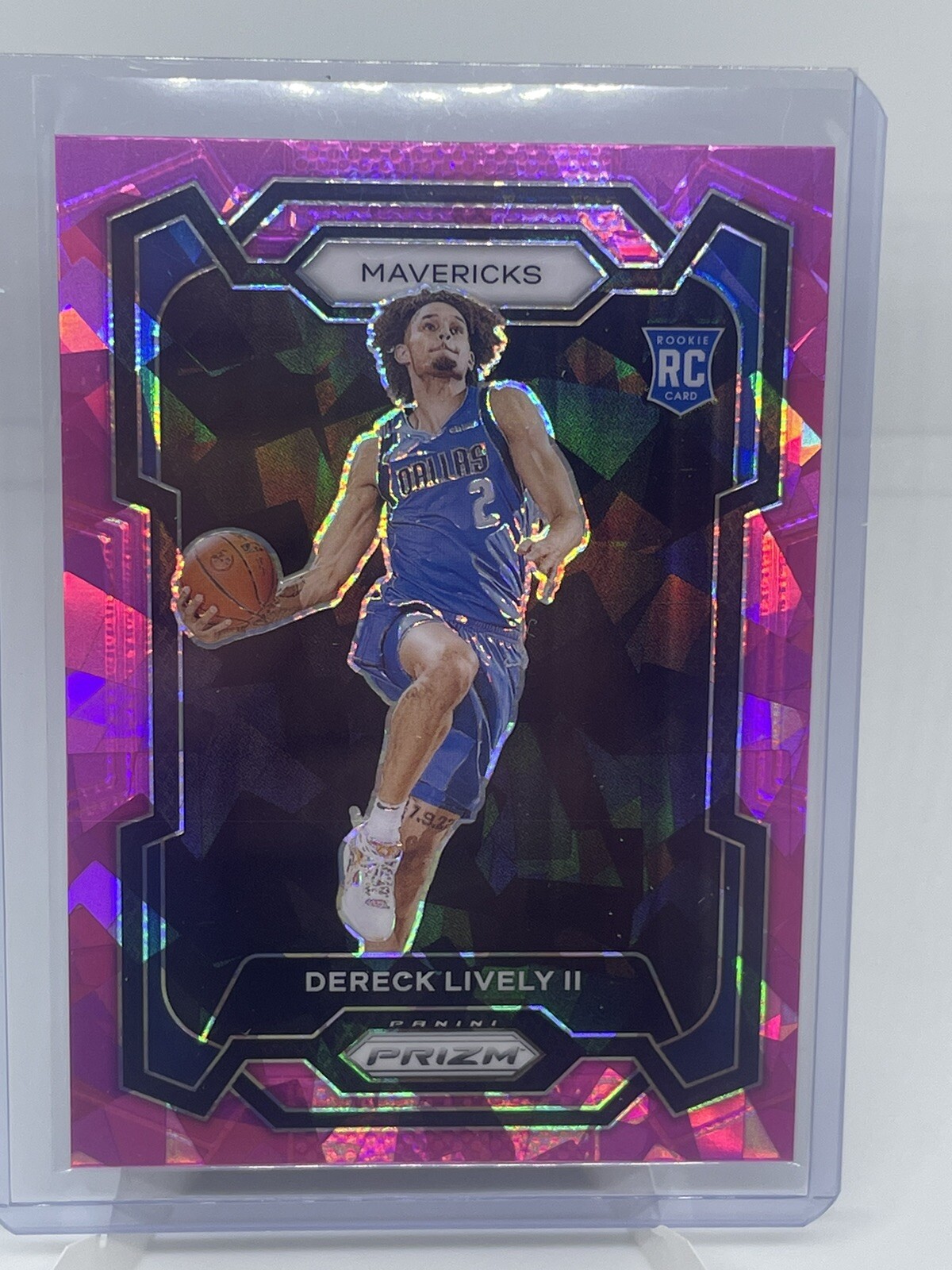 Derek Lively II 2023-24 Panini Prizm Pink Ice Rookie | #163 Mavericks ...