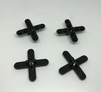 LEGO : 4x Hélice 4 pales - Réf 2479 noir - Set 60125 60162 70146 70813 ...
