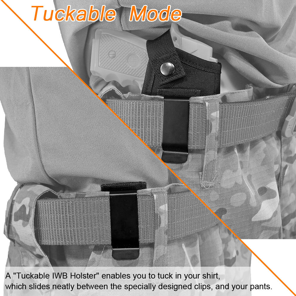 Tactical Concealed Carry IWB Tuckable Gun Holster Belt Pistol Holster ...