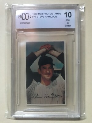1969 Steve Hamilton Mlb Photostamp Grade 10 | eBay