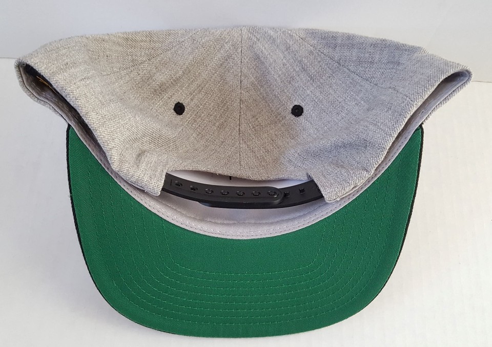 NEW Death Row Records Black Brim Gray Snapback Cap Hat NWA Dr Dre 2Pac ...