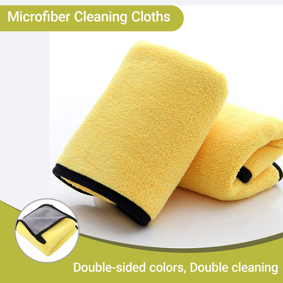 5-10 PCS Microfiber Cleaning Cloth Towel Rag Car Polishing No Scratch ...