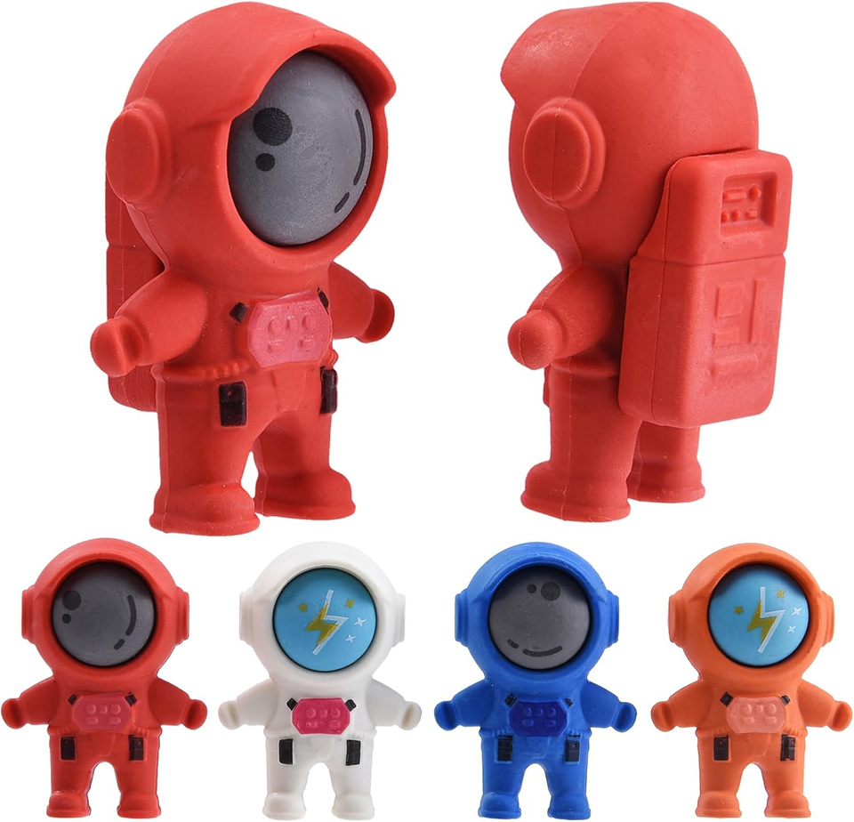 20Pcs Outer Space Themed Erasers for Kids Bulk, Kawaii Cute Spaceman ...