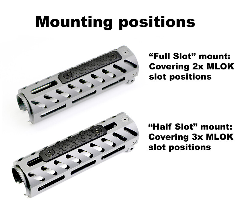 M-LOK rail cover grip panels - 3-pack/ (FDE / 2-slot) for MLOK rails | eBay