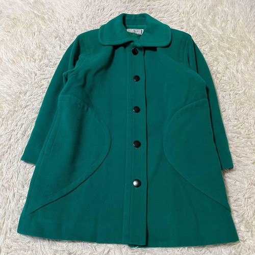 Yves Saint Laurent Vintage Wool Trench Coat Green Women's Auth TS1 | eBay