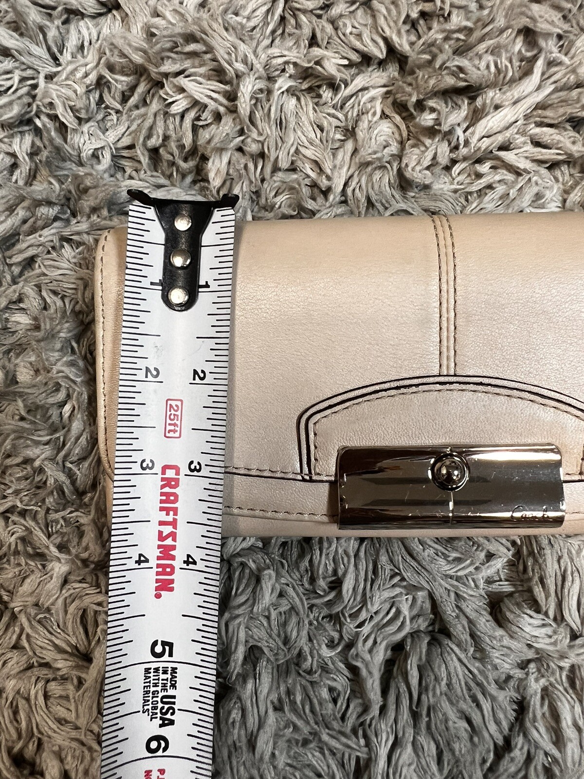 Coach Wallet Kristin Ivory Leather BiFold Envelope - Gem