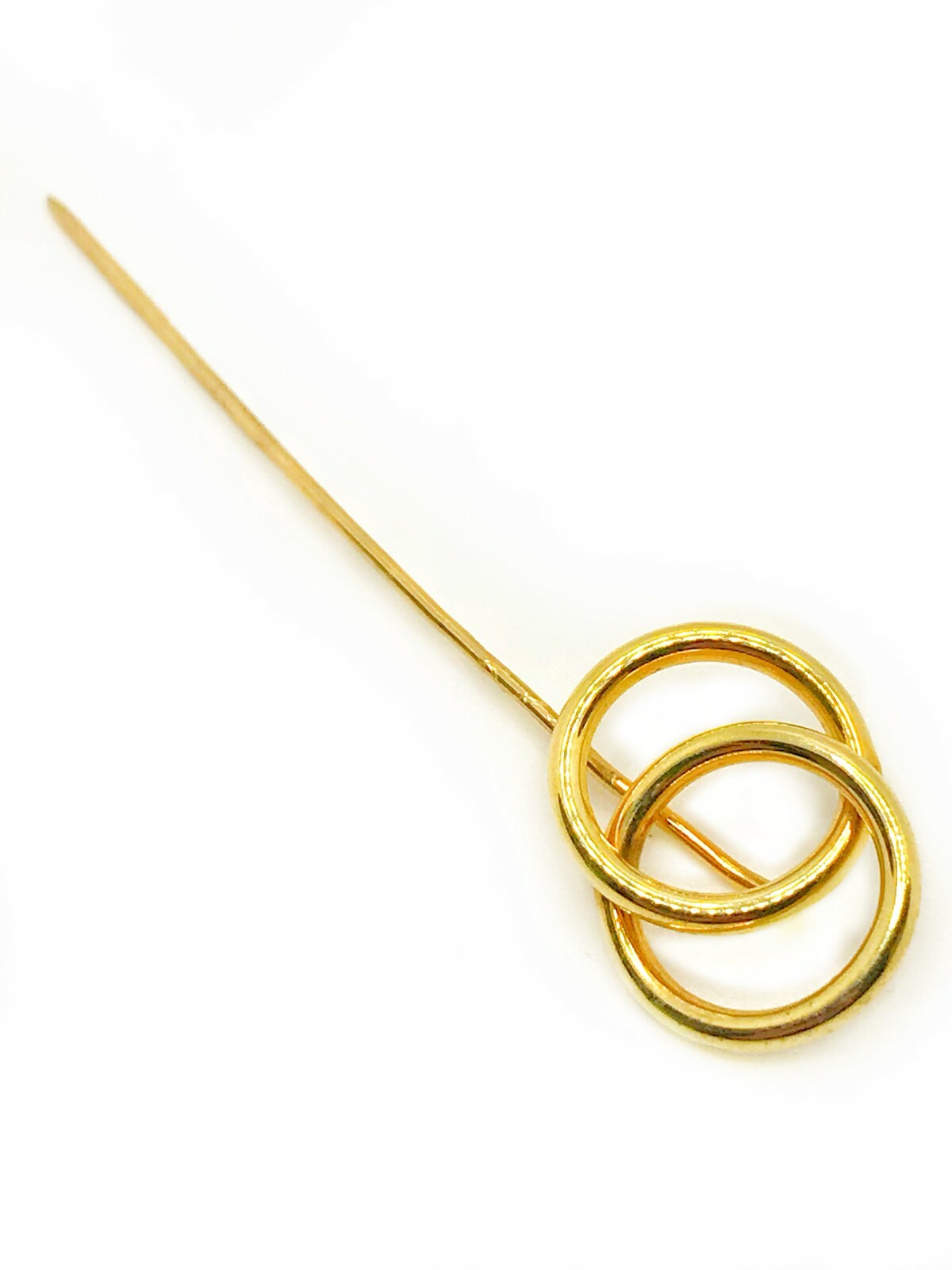 Tiffany & Co. 14KYG Looped Circle Stick Pin/Hat Pin 1… - Gem
