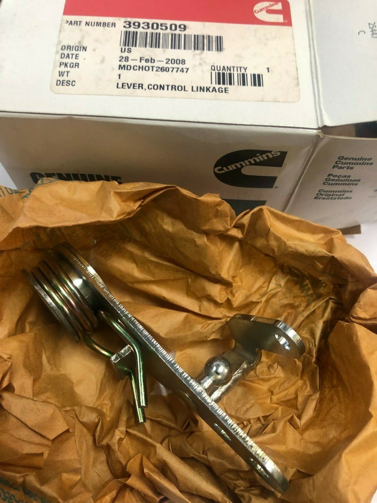 Genuine Cummins Lever Control Linkage IHC/CUMMINS 3930509 | eBay