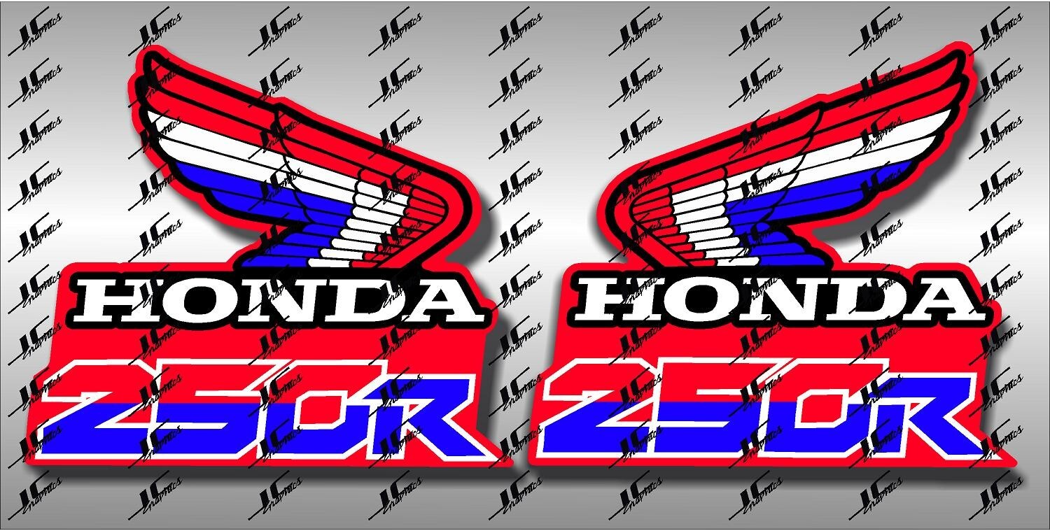 HONDA 250R VINTAGE wings decal stickers | eBay