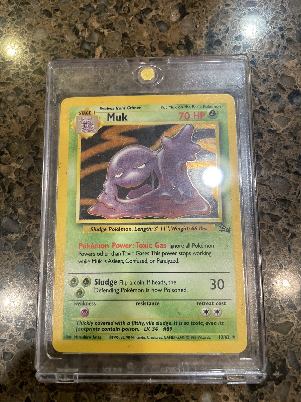 fossil Muk Holo Pokemon | eBay