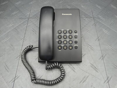 Panasonic KX-TS500B Single Line Corded Phone Integrated Telephone ...