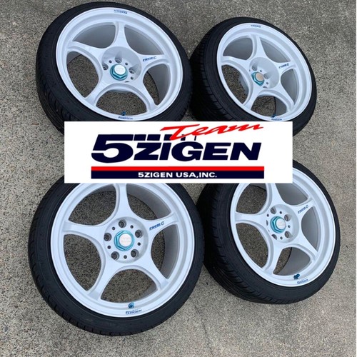 JDM 5ZIGEN FN01R-C 17×9.0+15/+35 114.3x5 Set4 Wheels japan Racing GTR ...