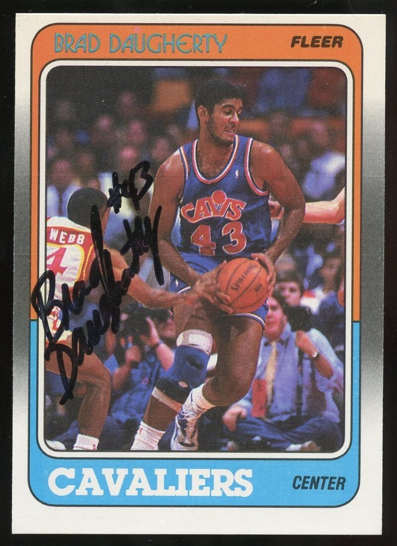 Brad Daugherty #22 signed autograph auto 1988-89 Fleer Basketball ...