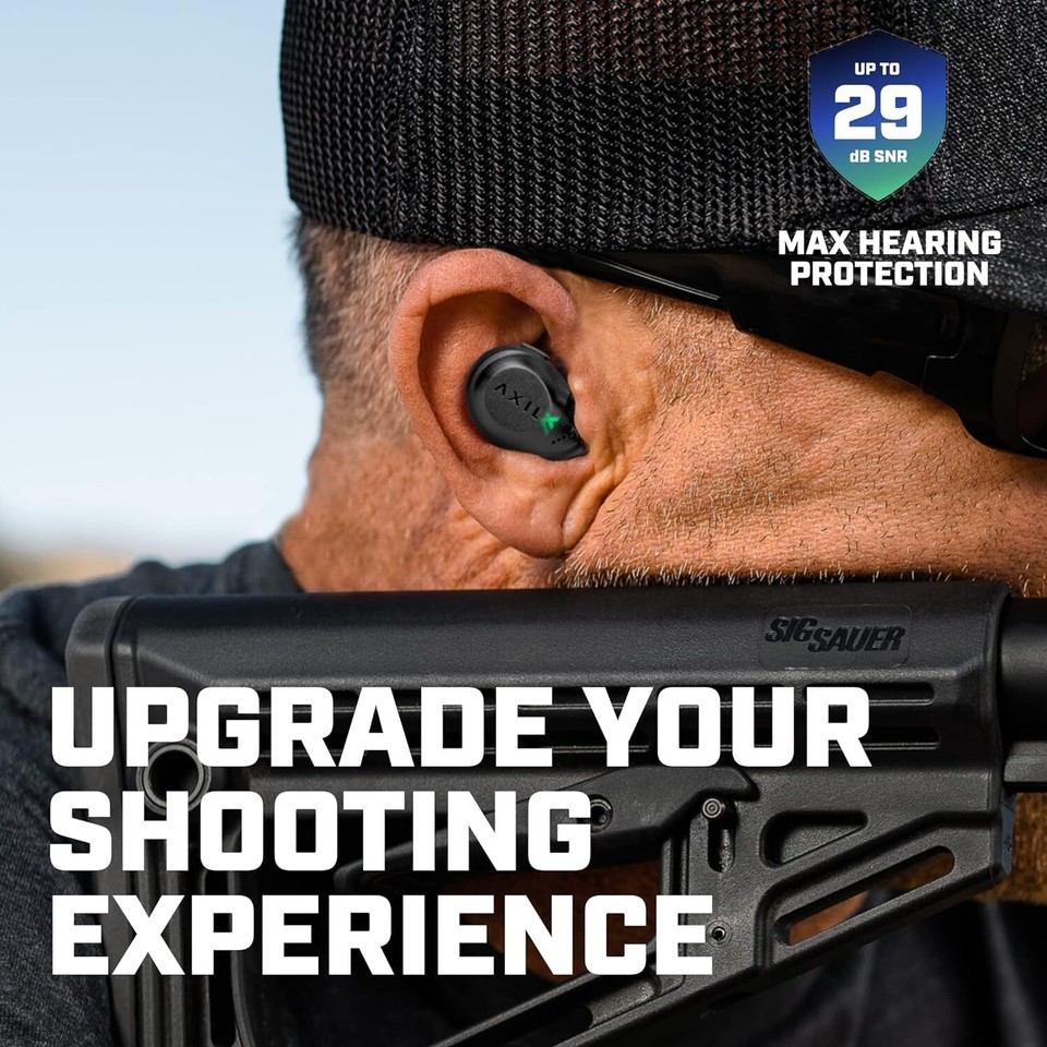 AXIL XCOR PRO Wireless Tactical Earbuds w/ Touch Controls & Bluetooth ...