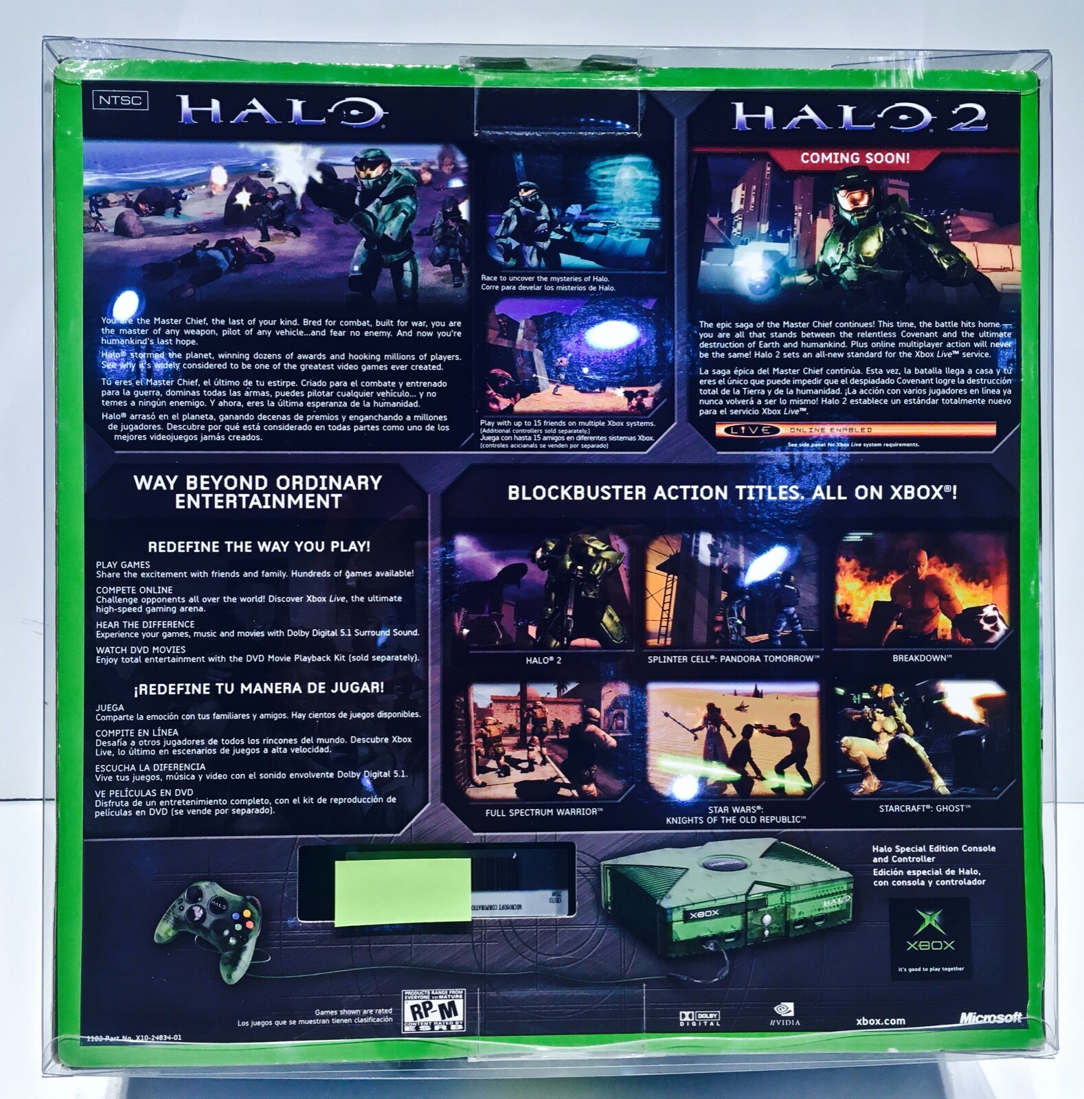 1 Console Box Protector For Original XBOX HALO Edition ETC. READ ...