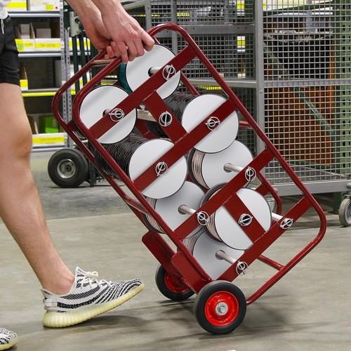 Electrical Wire Spool Dolly Cart Bulk Cable Caddy Wiring Spool ...