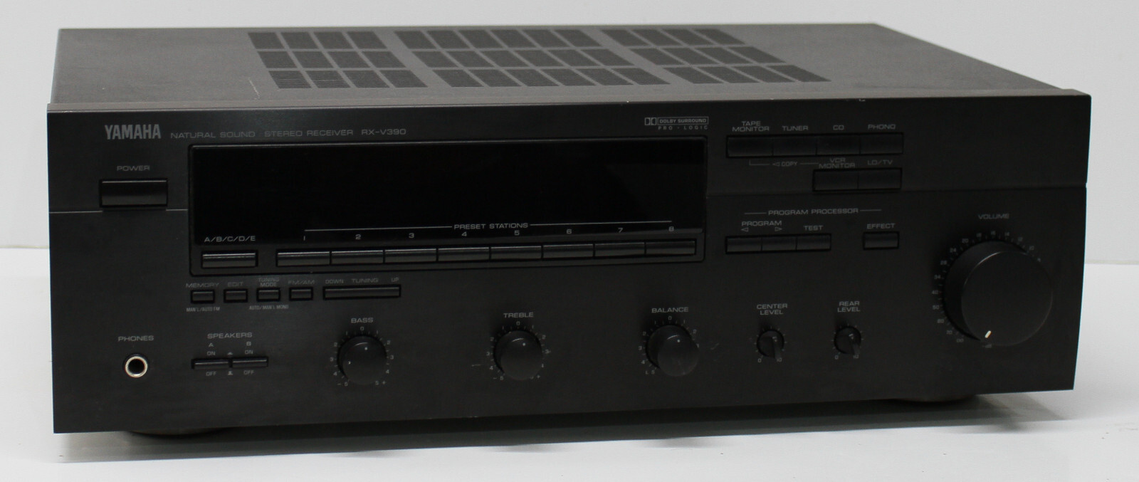 YAMAHA RX-V390 5.1 CHANNEL 180W NATURAL SOUND STEREO RECEIVER VINTAGE ...