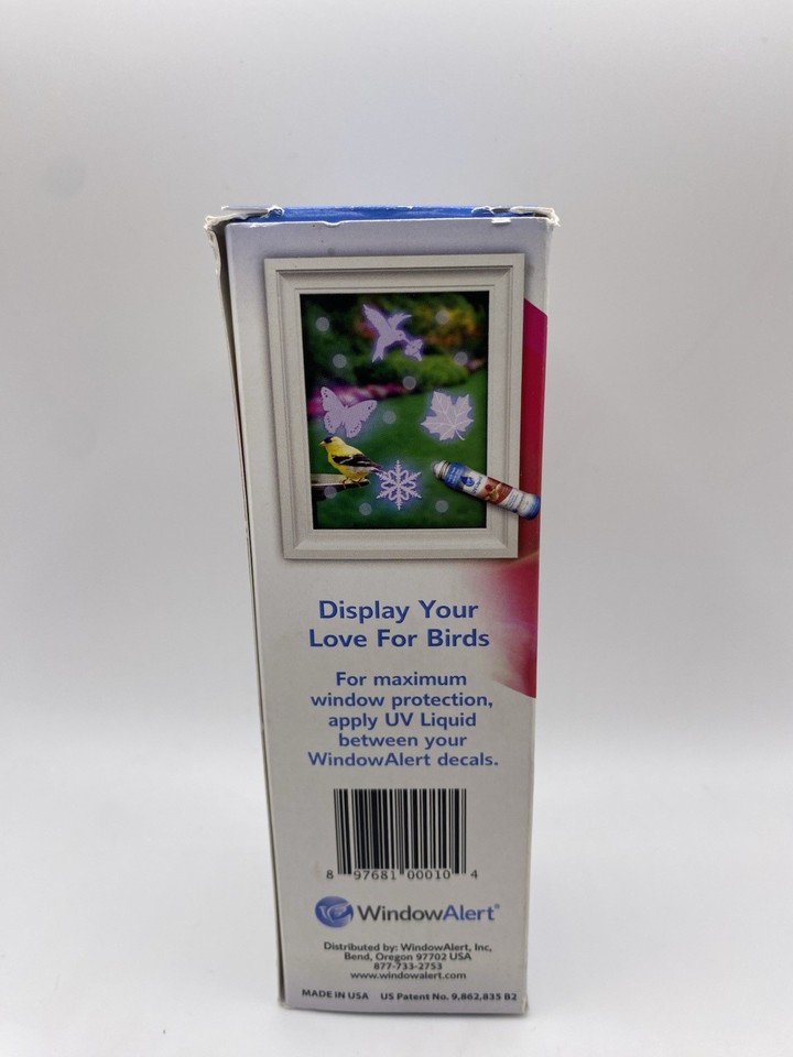 WINDOW ALERT UV LIQUID NEW 1 oz BOTTLE SAVE WILD BIRDS PREVENT WINDOW ...