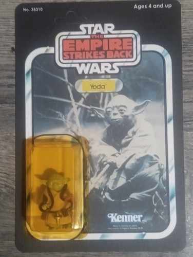 Star Wars1980 ESB Yoda Figure, sealed On Card (Restoration Card Back ...