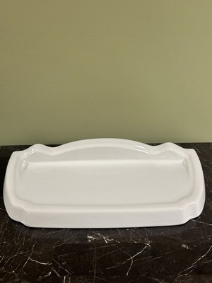 American Standard 735073 White 346 Toilet Tank Lid With Back Ledge | eBay