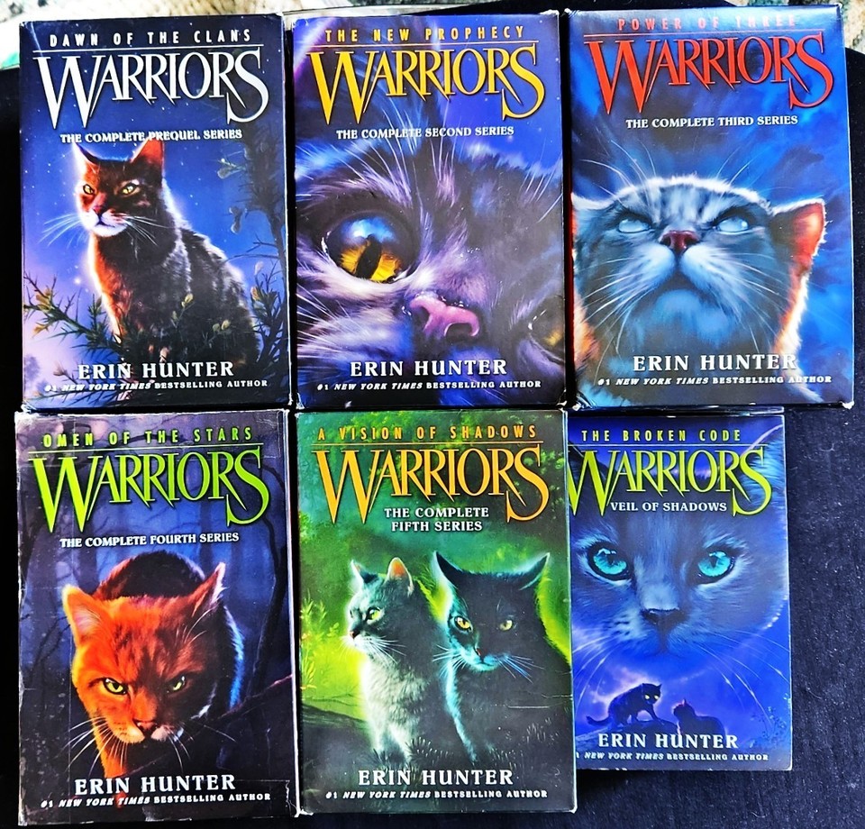 Erin Hunter~Lot 33 TPB~Warriors Boxed Sets Prequel 2 3 4 5 + 3 Broken ...