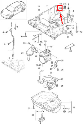 PORSCHE MACAN 95B Engine Non-Return Valve 958.107.376.20 95810737620 ...