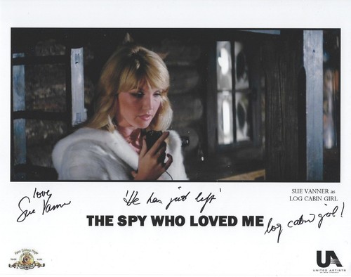 SUE VANNER SIGNED 007 JAMES BOND 8x10 PHOTO 2 UACC & AFTAL RD AUTOGRAPH ...