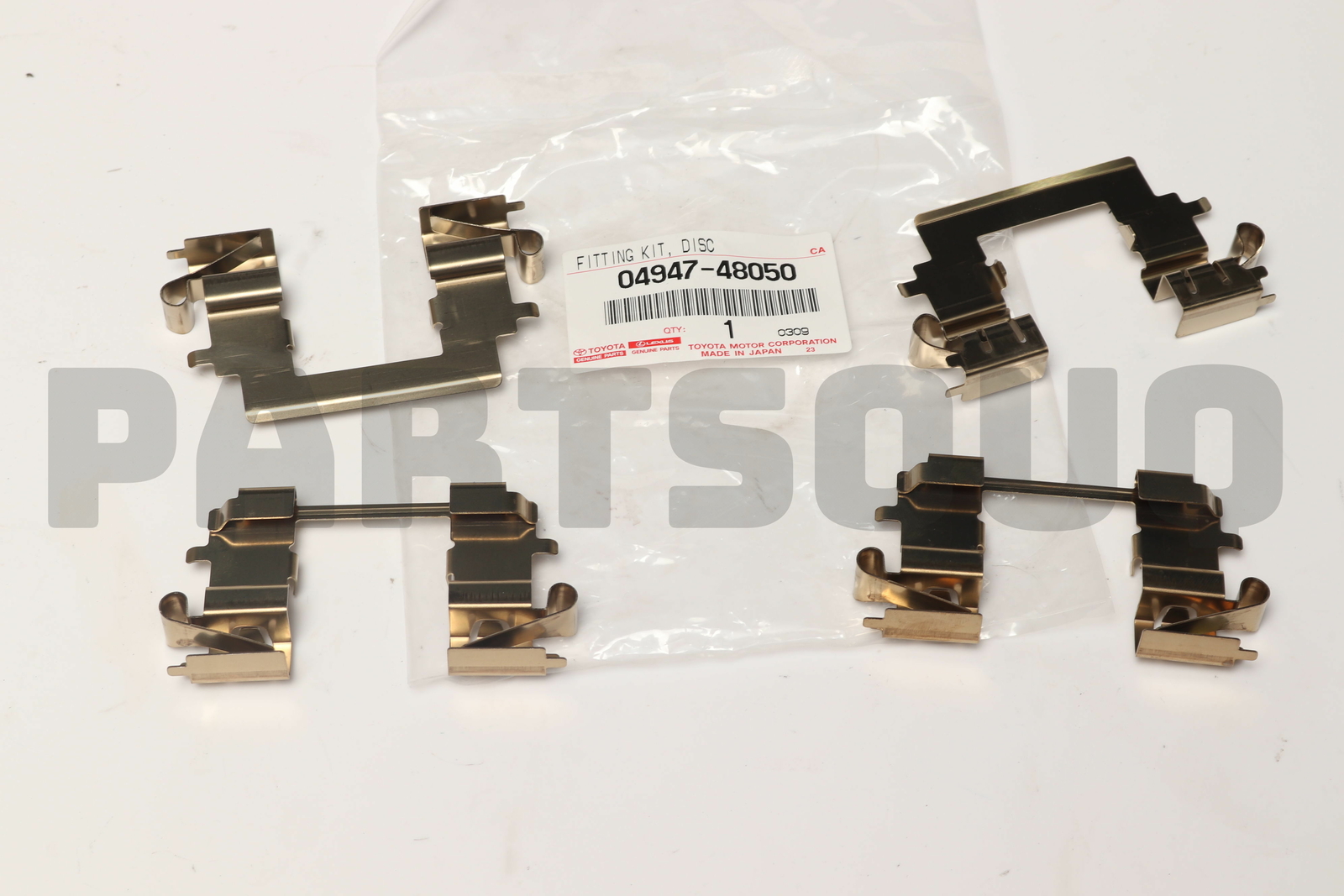 0494748050 Genuine Toyota FITTING KIT, DISC BRAKE, FRONT 04947-48050 | eBay