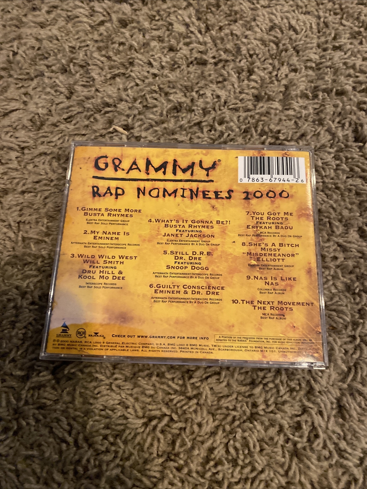 2000 Grammy Nominees: Rap - Music CD - Various Artists - 2000-02-15 ...